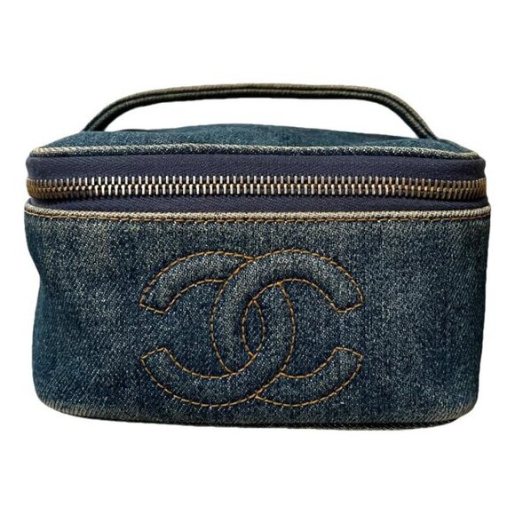 CHANEL | Bags | Chanel Denim Vanity | Poshmark
